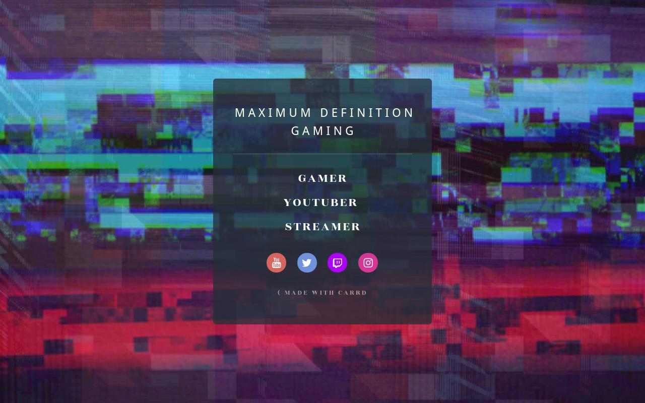 MAXIMUM DEFINITION GAMING